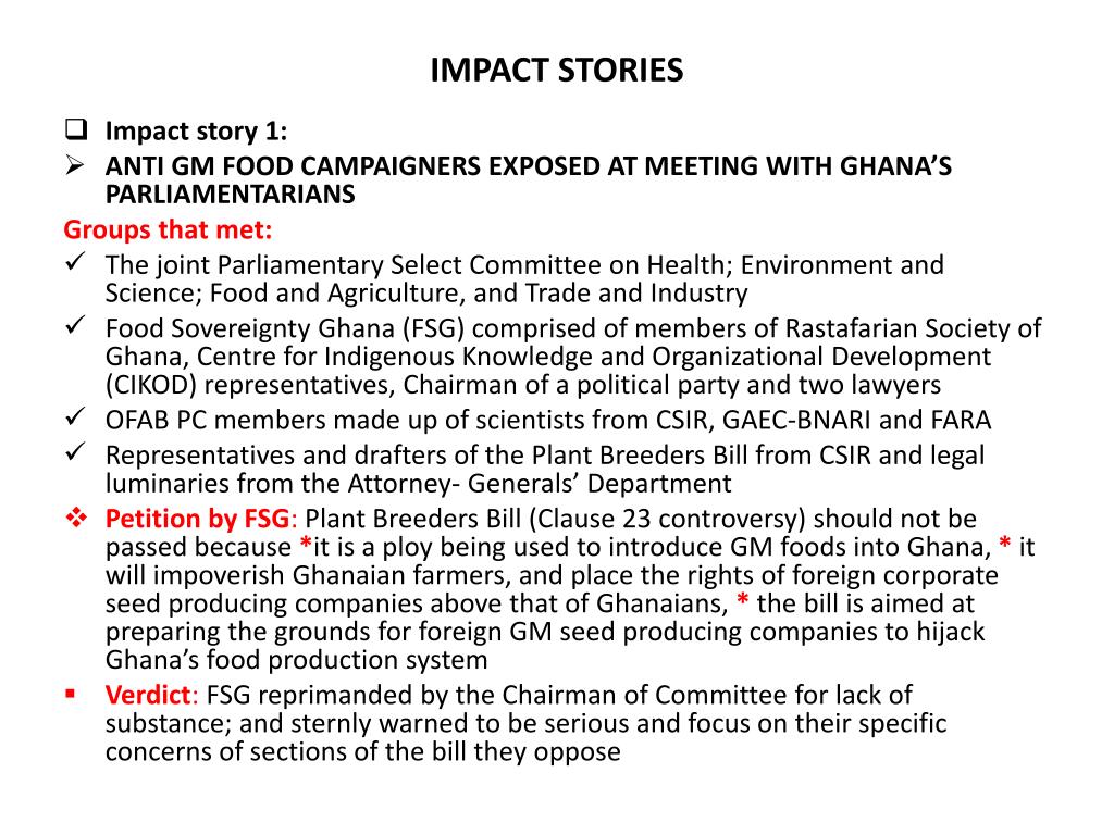 PPT - 4 TH ANNUAL OFAB REVIEW OF GHANA CHAPTER ACTIVITIES PowerPoint ...