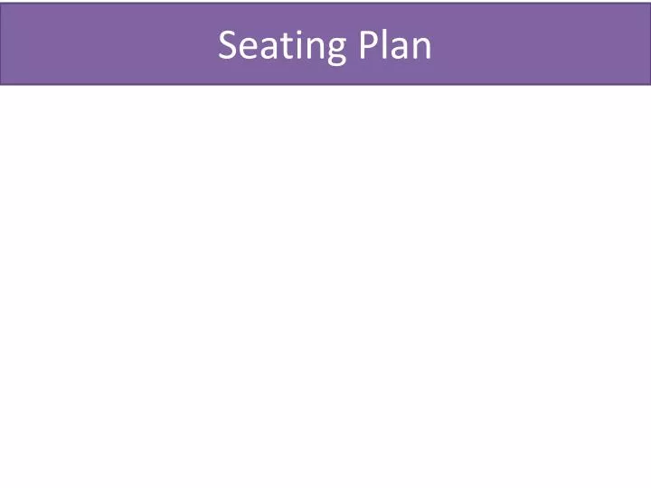 PPT - Seating Plan PowerPoint Presentation, free download - ID:3066567