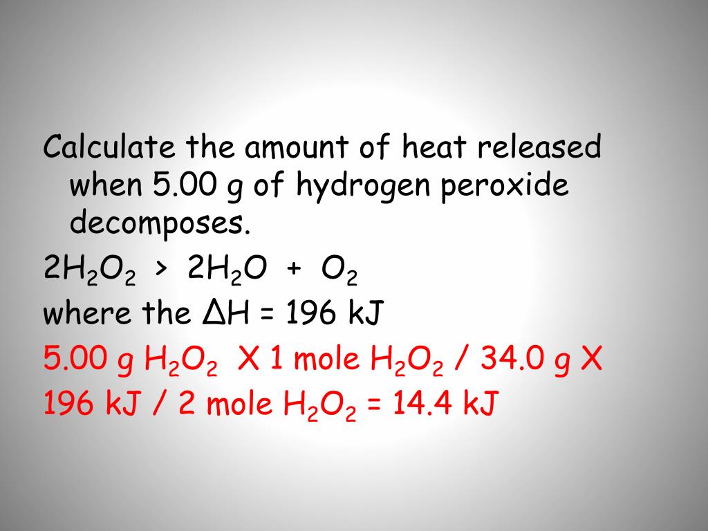 PPT - Chemical Reactions / Thermochemistry / Gases PowerPoint ...