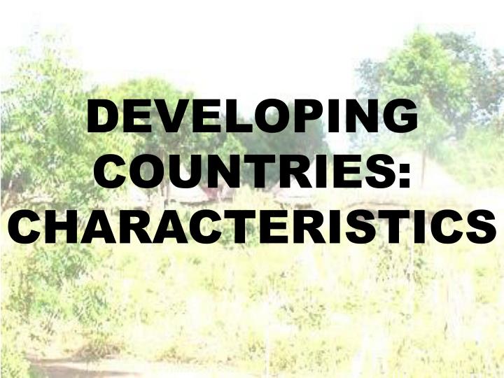 PPT - Developed vs. Developing Countries PowerPoint Presentation - ID ...