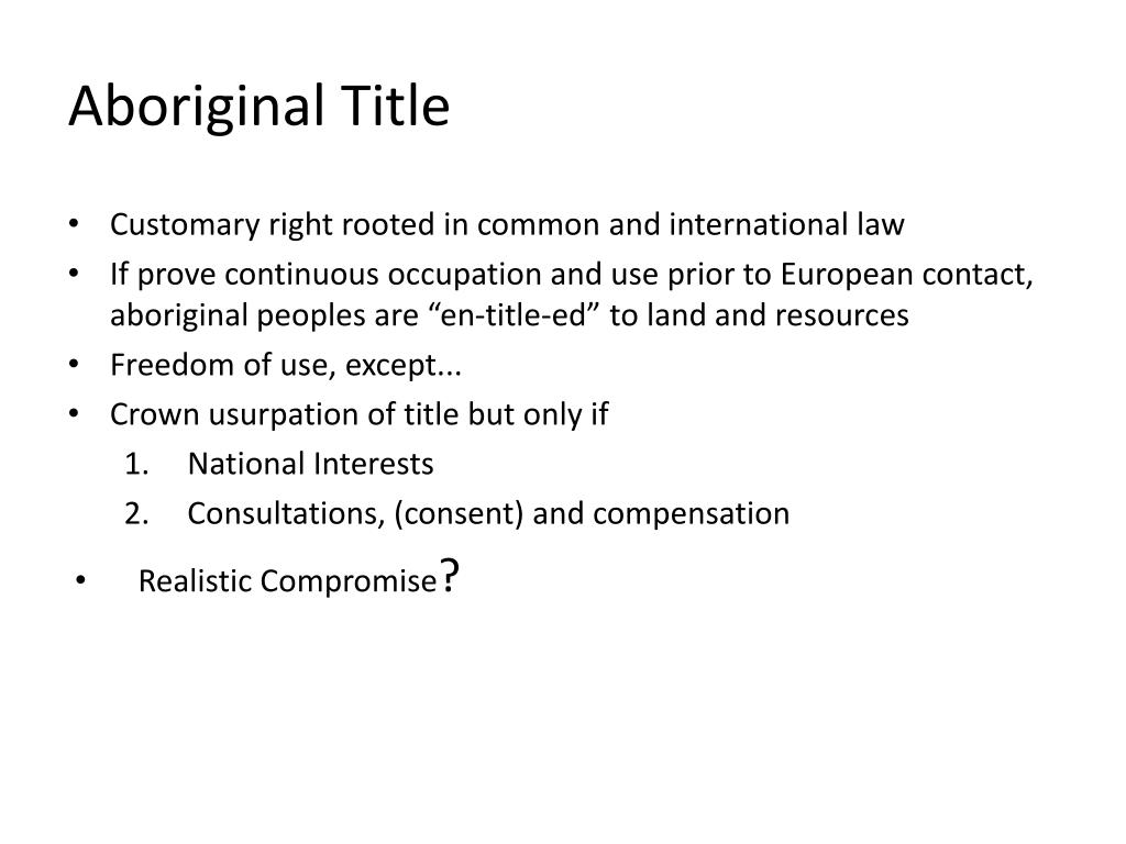 PPT - The Politics of Aboriginality: Repairing the Relationship ...