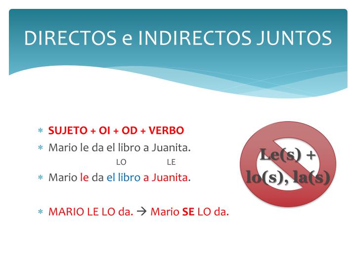 PPT - Objetos directos , indirectos y los dos juntos PowerPoint ...