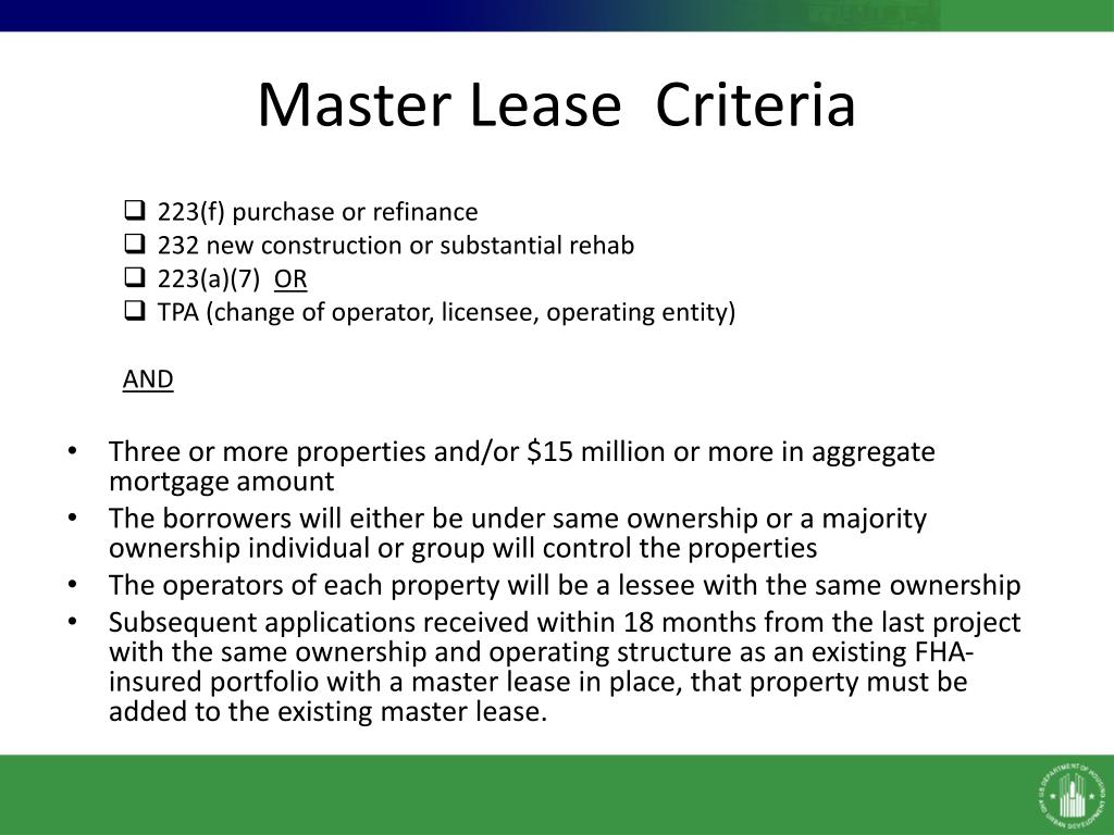 PPT - FHA Office of Residential Care Facilities PowerPoint Presentation ...