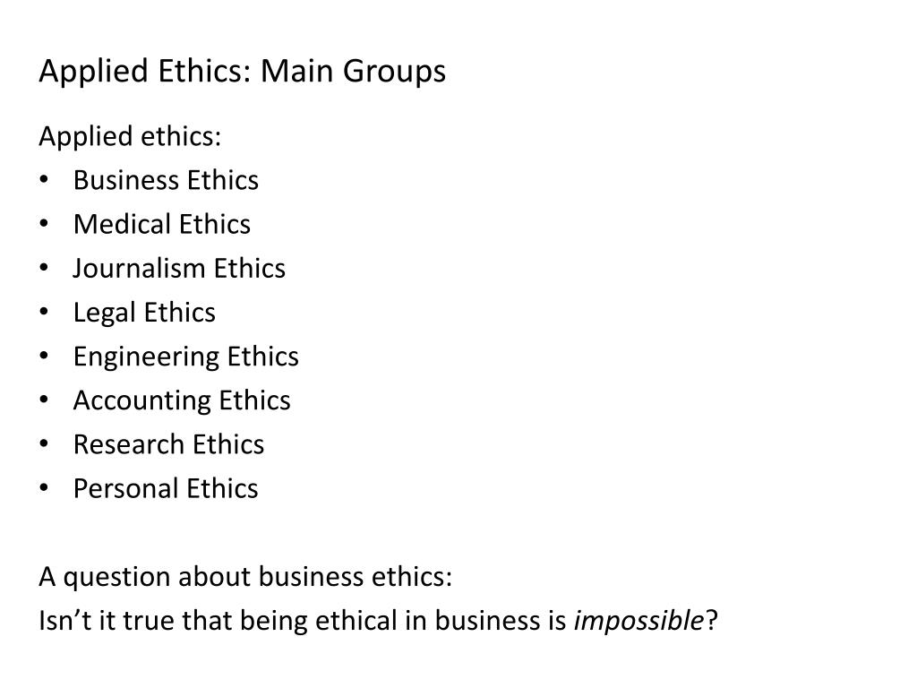 Ppt Moral Philosophy And Applied Ethics Powerpoint Presentation Id