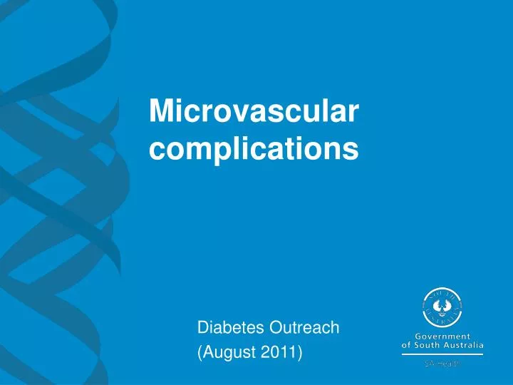 PPT - Microvascular complications PowerPoint Presentation, free ...