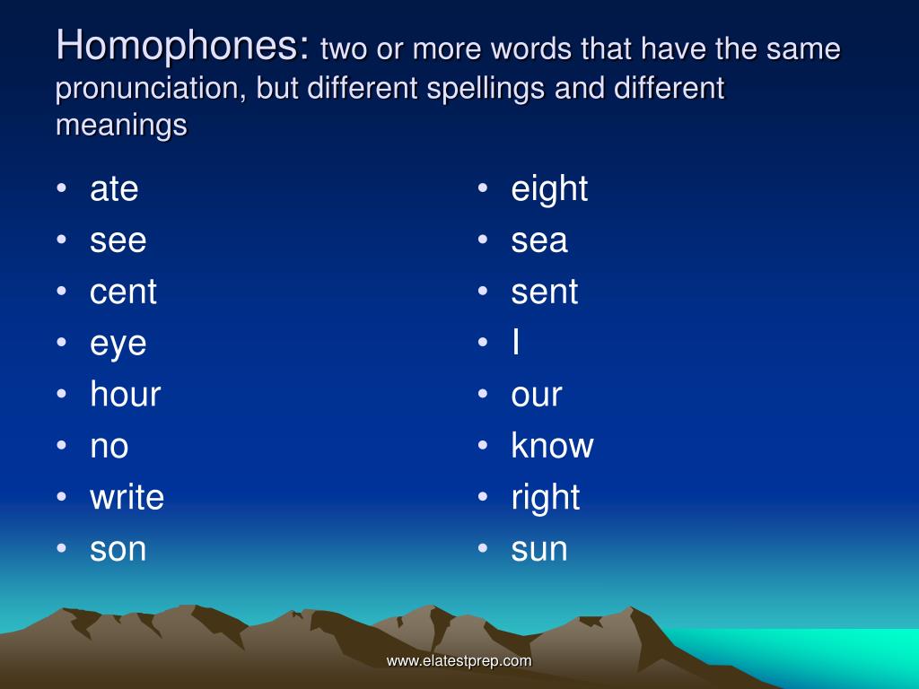 PPT - Synonyms, Antonyms, Homographs, Homophones PowerPoint ...