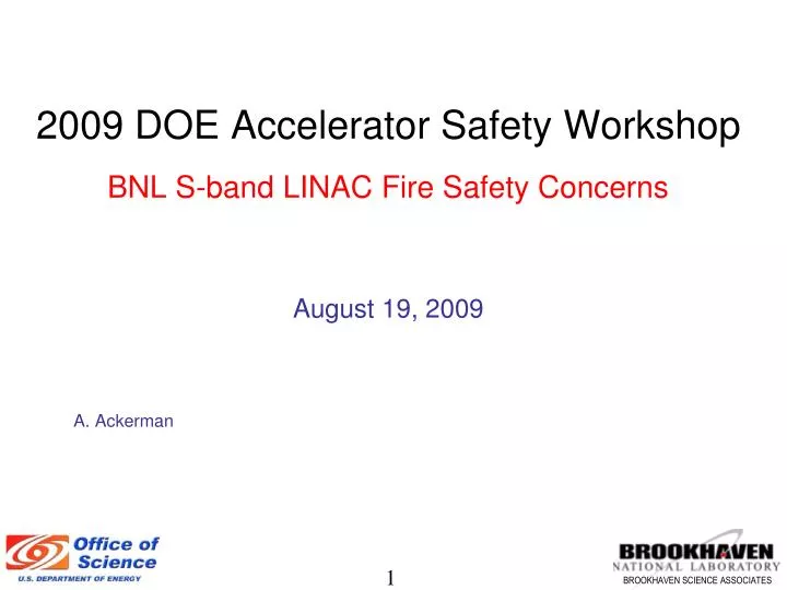 PPT - BNL S-Band Electron LINAC’s PowerPoint Presentation, free ...