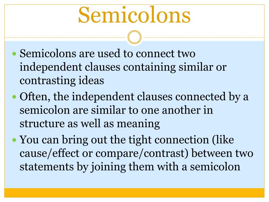 PPT - 9 Grammar Semicolons & Colons PowerPoint Presentation, free ... PPT - 9 Grammar Semicolons & Colons PowerPoint Presentation, free ...