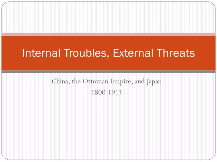 PPT - Internal Troubles, External Threats PowerPoint Presentation, free download - ID:3068751