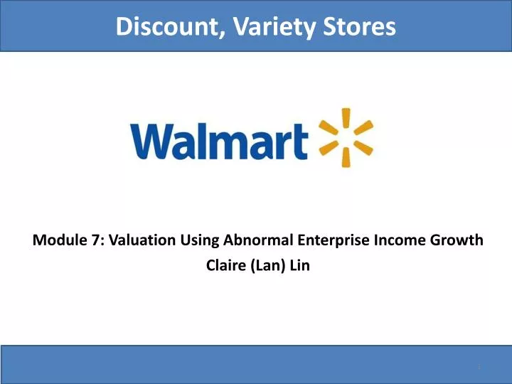 PPT - Discount, Variety Stores PowerPoint Presentation, free download ...
