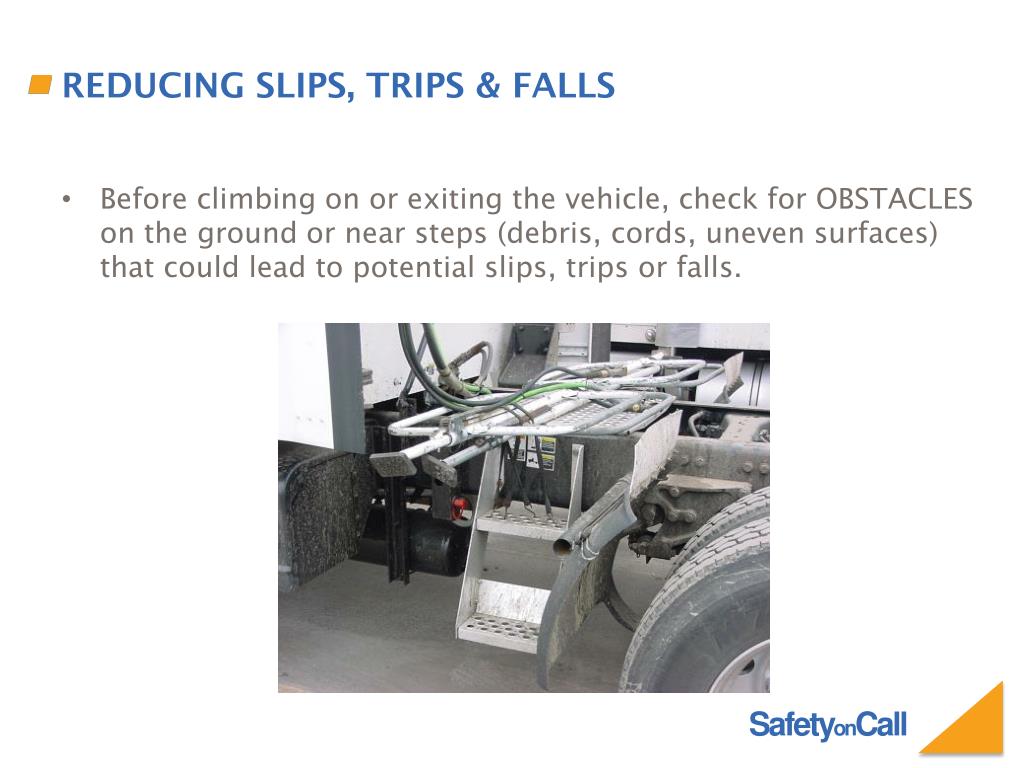 PPT - Slips, trips & falls - working on & around commercial motor ...
