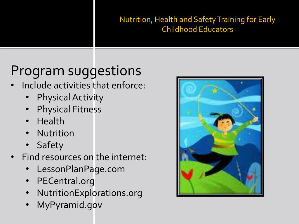 PPT - Nutrition, Health and Safety Training for Early Childhood ...