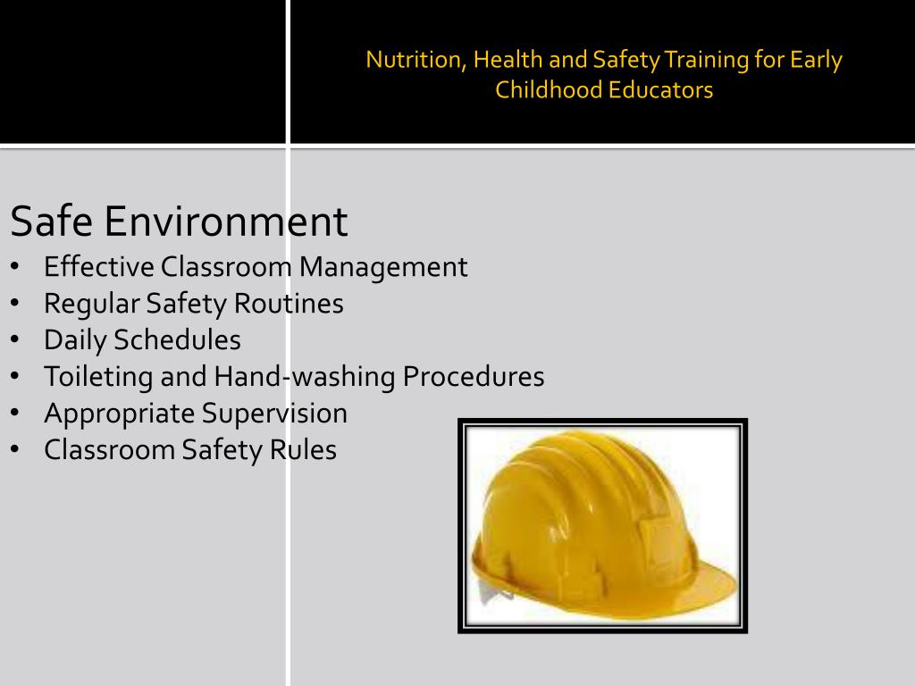 PPT - Nutrition, Health and Safety Training for Early Childhood ...