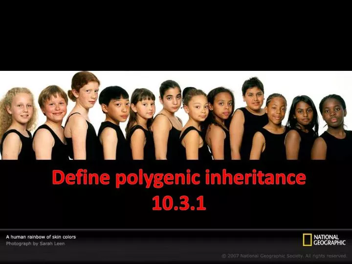 PPT - Define polygenic inheritance 10.3.1 PowerPoint Presentation, free ...