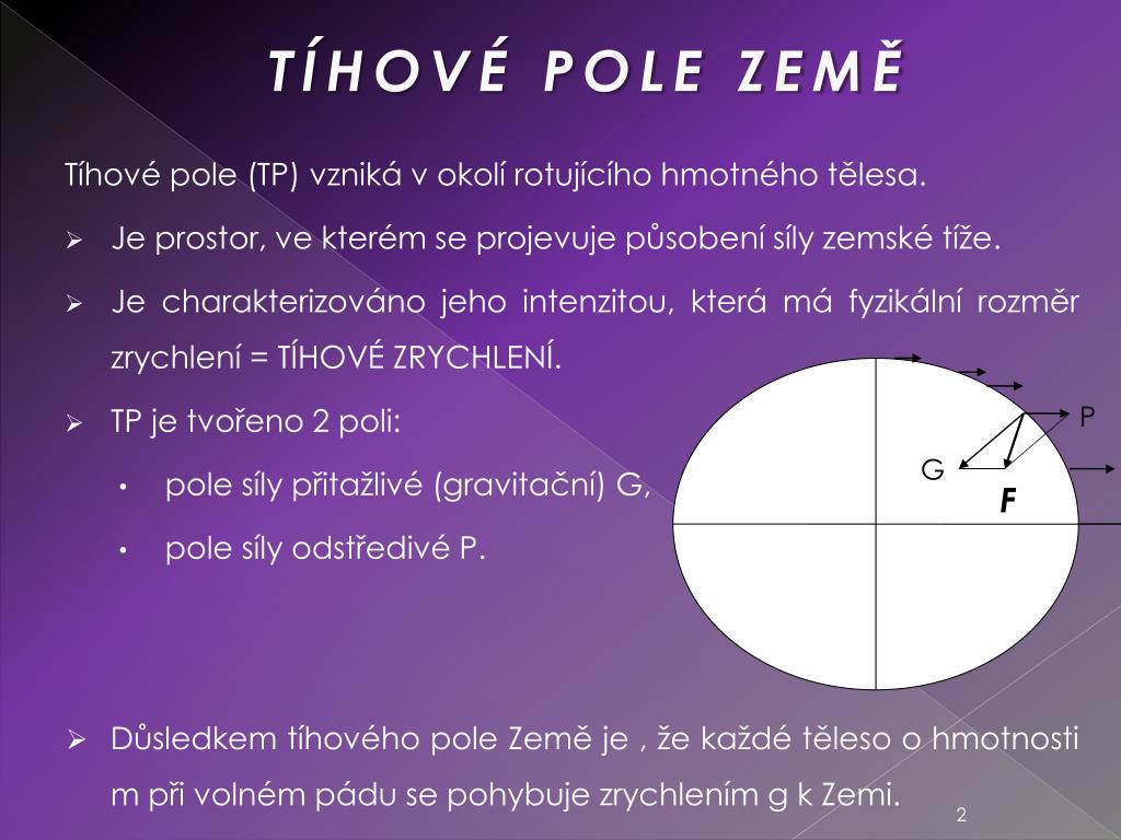PPT - Otázka č.7 TÍHO VÉ POLE ZEMĚ HLADINOVÉ PLOCHY A JEJICH VLASTNOSTI ...