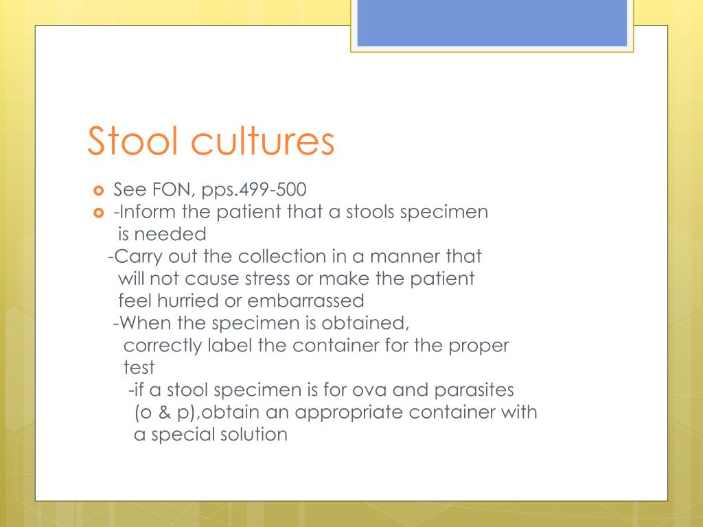 PPT - Stool, Gastric, Sputum and Throat Cultures PowerPoint ...