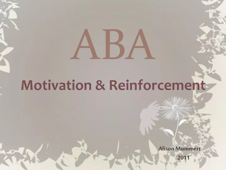 PPT - ABA PowerPoint Presentation, free download - ID:3070395