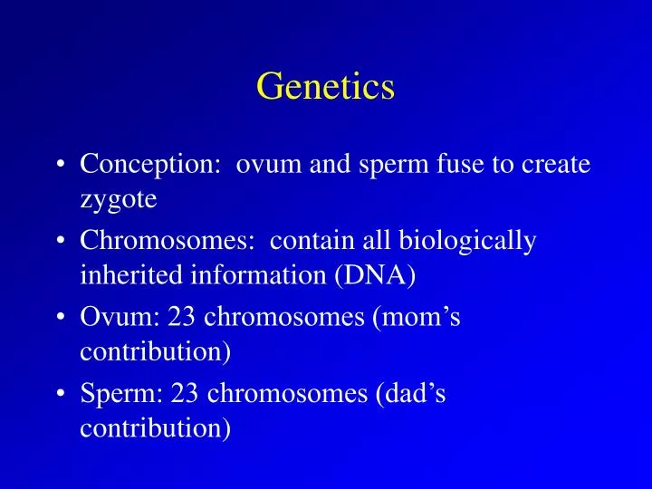 PPT - Genetics PowerPoint Presentation, free download - ID:3070609