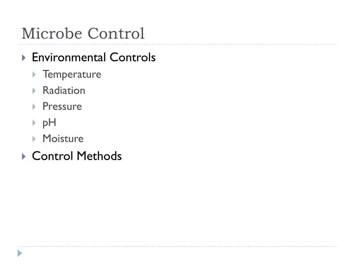PPT - Microbe Control PowerPoint Presentation, free download - ID:3070645