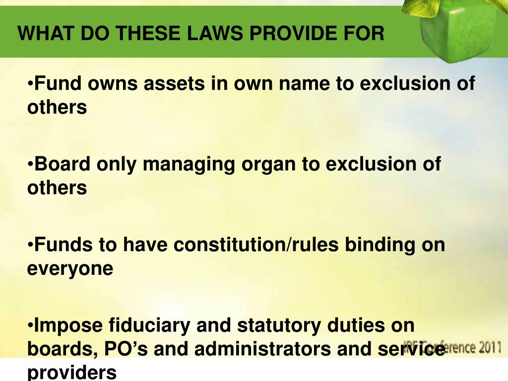 PPT - Fraud, Corruption and Governance in pension funds: the legal ...