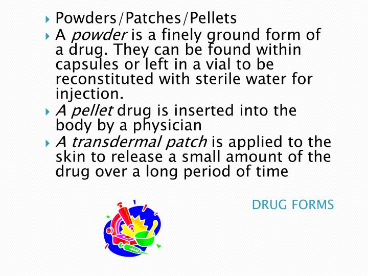 PPT - Drug Forms PowerPoint Presentation - ID:3070726