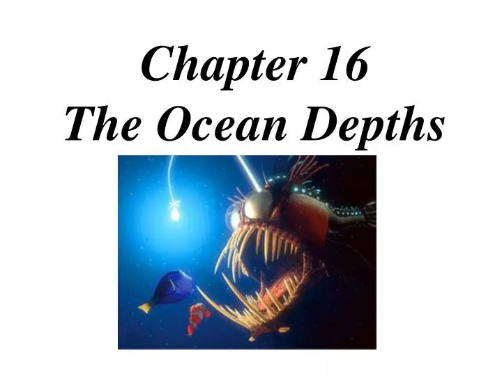 PPT - Chapter 16 The Ocean Depths PowerPoint Presentation, free ...
