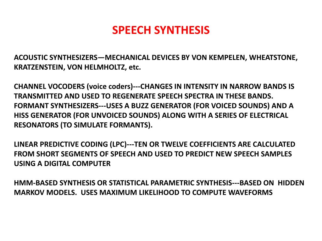 PPT - 3. SPEECH RECOGNITION, ANALYSIS, AND SYNTHESIS PowerPoint ... PPT - 3. SPEECH RECOGNITION, ANALYSIS, AND SYNTHESIS PowerPoint ...