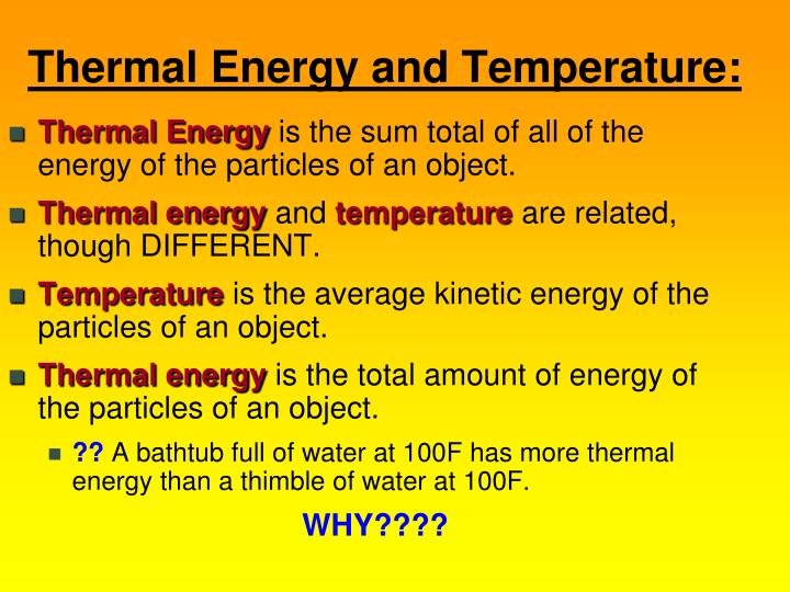PPT - Temperature, Heat, and Thermal Energy PowerPoint Presentation ...