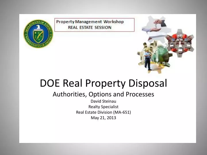 PPT - DOE Real Property Disposal - Outline PowerPoint Presentation ...