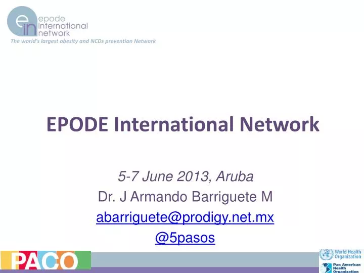 PPT - EPODE International Network PowerPoint Presentation, free ...