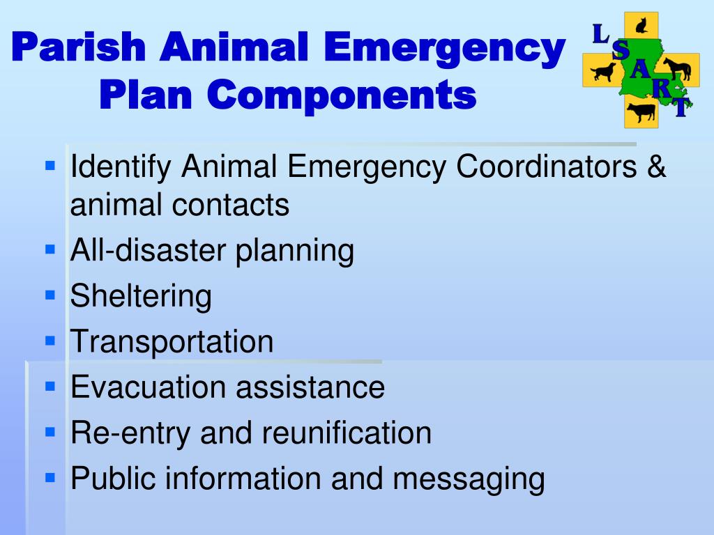 PPT - Animal Emergency Planning for Louisiana Parishes PowerPoint ...