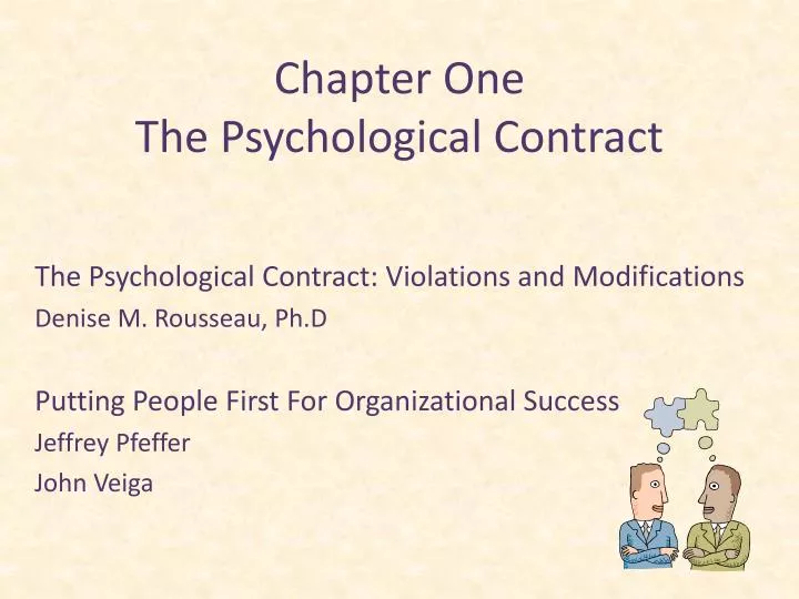 PPT - Chapter One The Psychological Contract PowerPoint Presentation ...