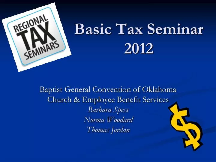 PPT - Basic Tax Seminar 2012 PowerPoint Presentation, free download ...