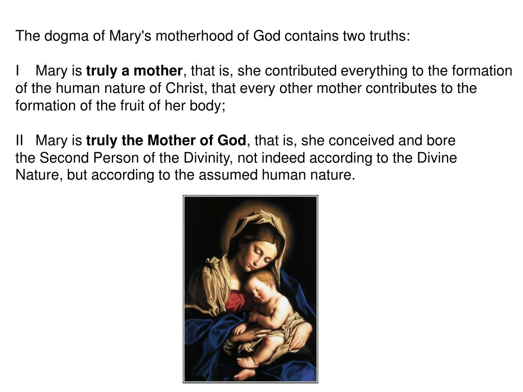 PPT - MARY MOTHER OF JESUS, MOTHER OF GOD PowerPoint Presentation, free ...