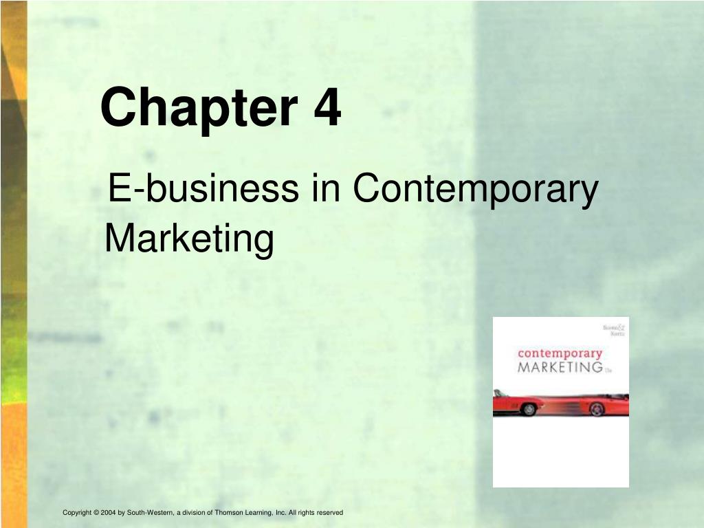 PPT - Chapter 4 E-business in Contemporary Marketing PowerPoint ...