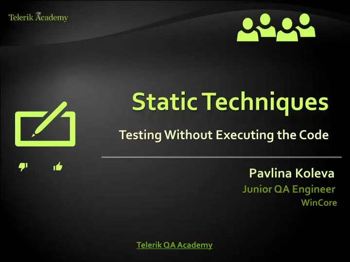 PPT - Static Techniques PowerPoint Presentation, free download - ID:3072313