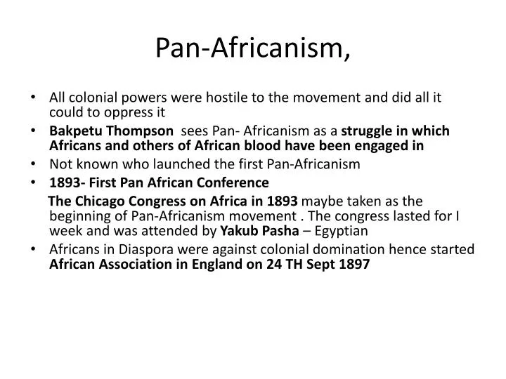 PPT - Pan- Africanism , PowerPoint Presentation, free download - ID:3072333