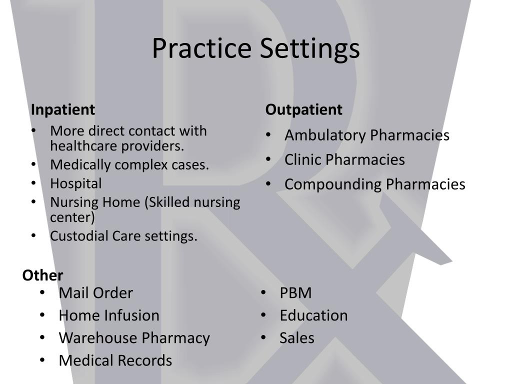 PPT - Pharmacy Ethics, Competencies, Associations, and Settings for ...