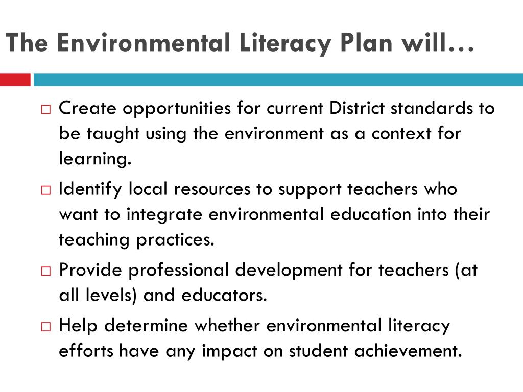 PPT - DC Environmental Literacy Plan: Integrating Environmental ...