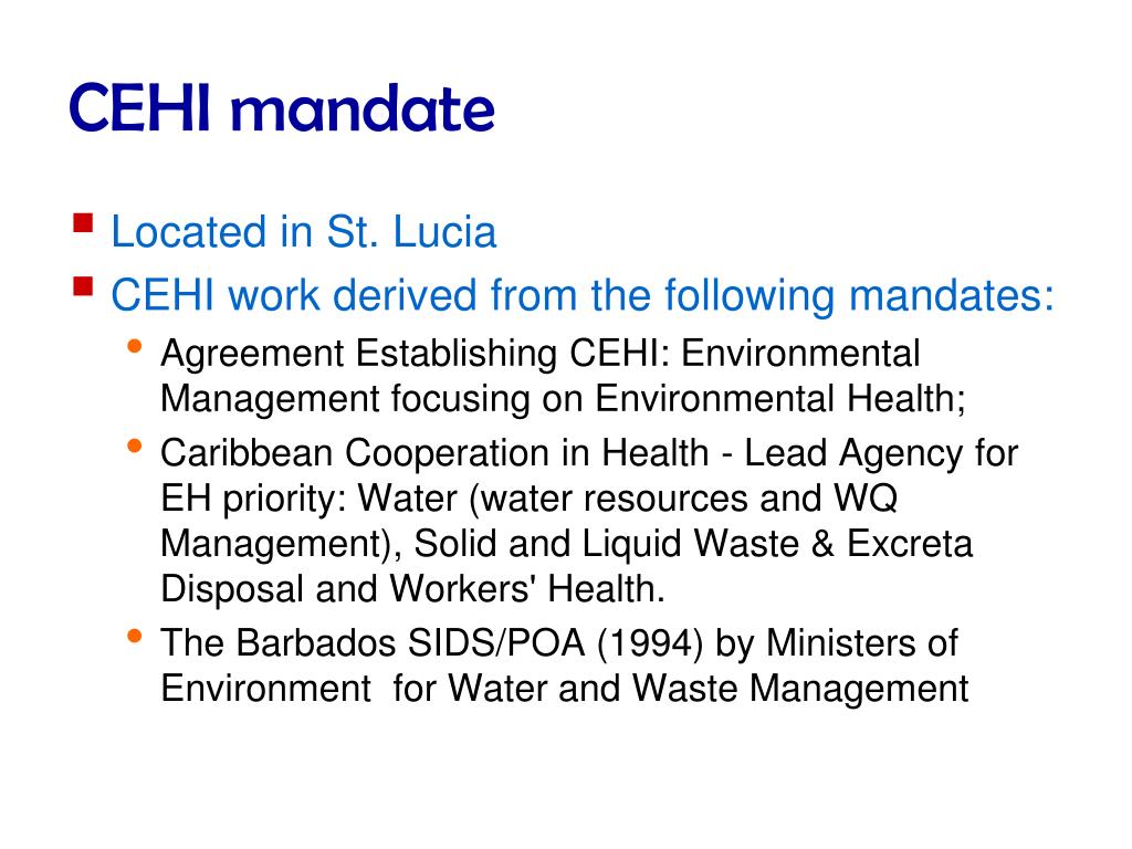 PPT - Dr. Christopher Cox Programme Director Caribbean Environmental ...