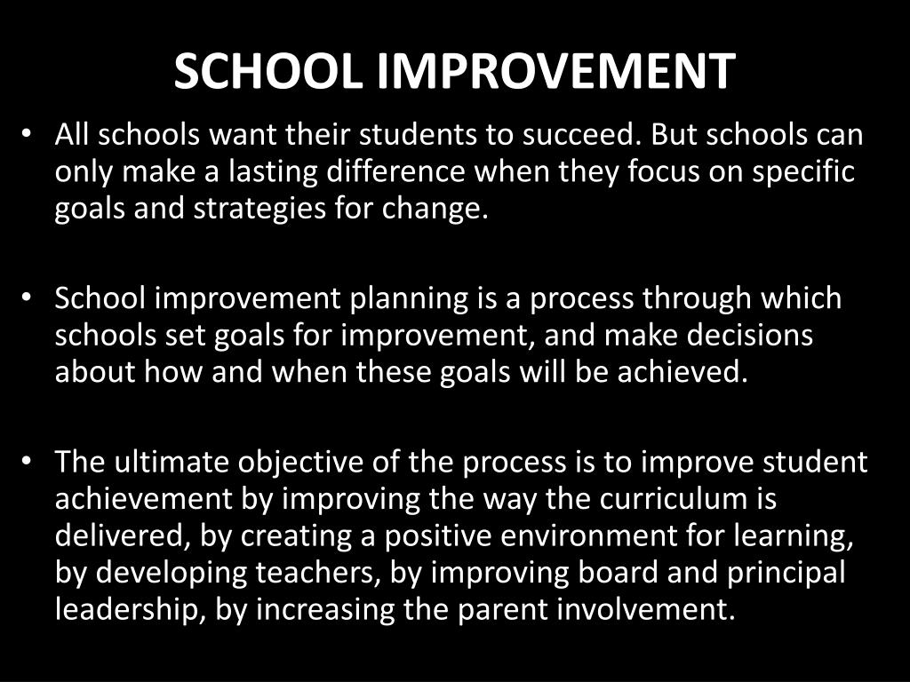 PPT - SCHOOL WIDE IMPROVEMENT PLAN SCHOOL WIDE DISCIPLINE BUILDING A ...