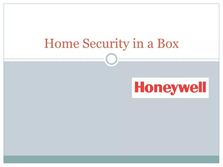 PPT - Home Security in a Box PowerPoint Presentation, free download ...