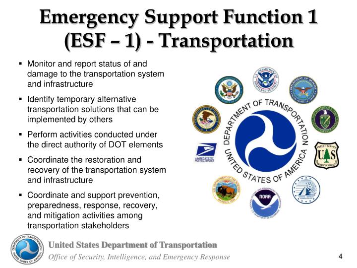 PPT - USDOT Emergency Response Activities PowerPoint Presentation - ID ...