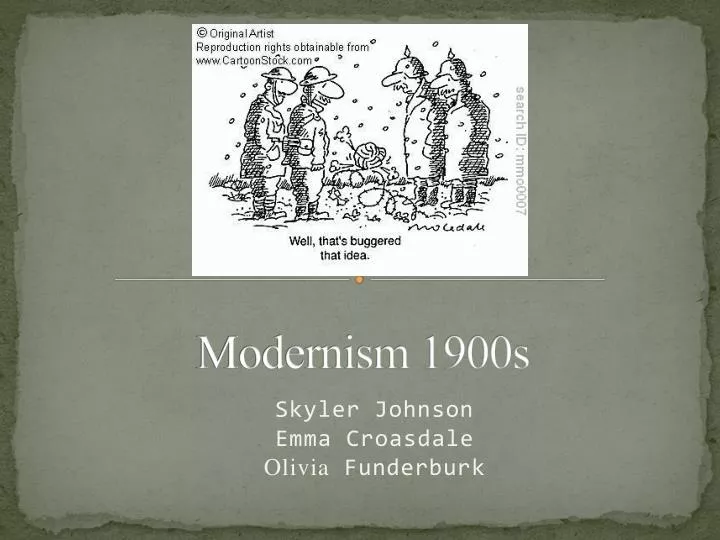 PPT - Modernism 1900s PowerPoint Presentation, free download - ID:3074227