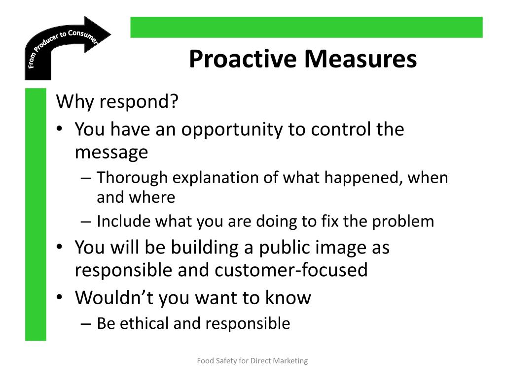 PPT - Food Safety Recommendations: Crisis Communications PowerPoint ...
