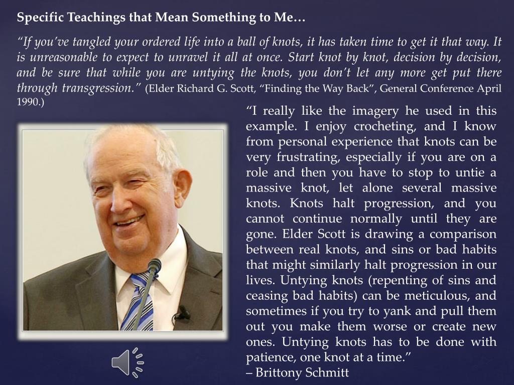 PPT - The Life of Elder Richard Gordon Scott PowerPoint Presentation ...