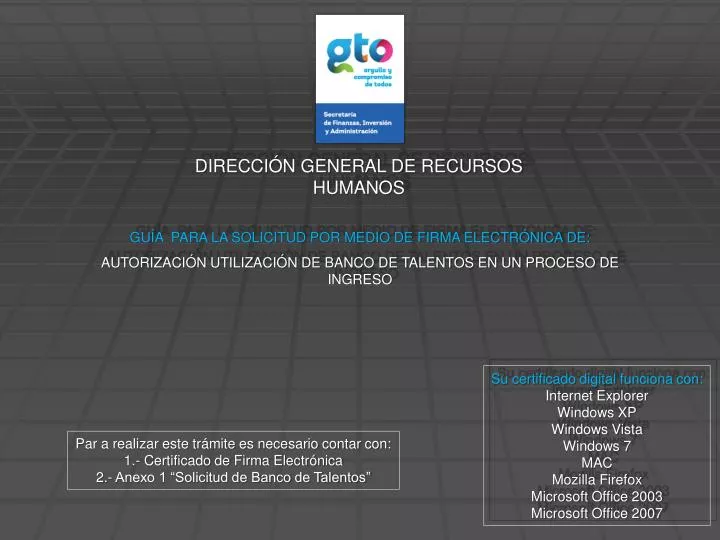PPT - DIRECCIÓN GENERAL DE RECURSOS HUMANOS PowerPoint Presentation ...