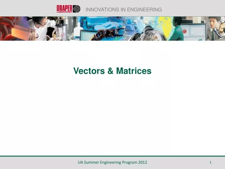 PPT - Vectors & Matrices PowerPoint Presentation, free download - ID:3076933
