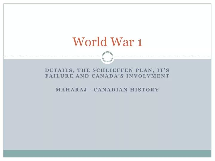 PPT - World War 1 PowerPoint Presentation, free download - ID:3077380