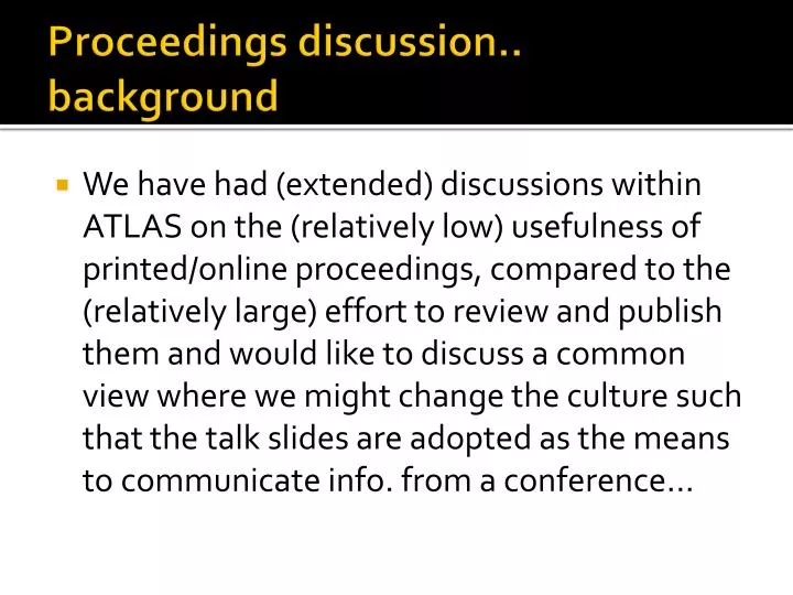 PPT - Proceedings discussion.. background PowerPoint Presentation, free ...